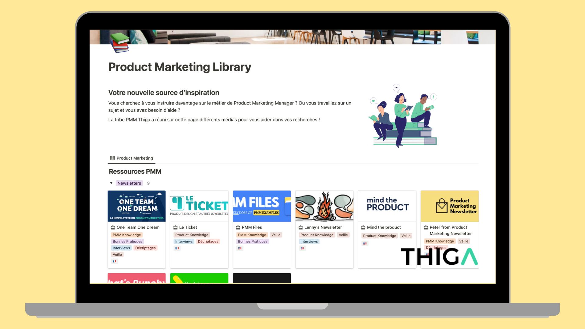 La librairie Product Marketing - Thiga